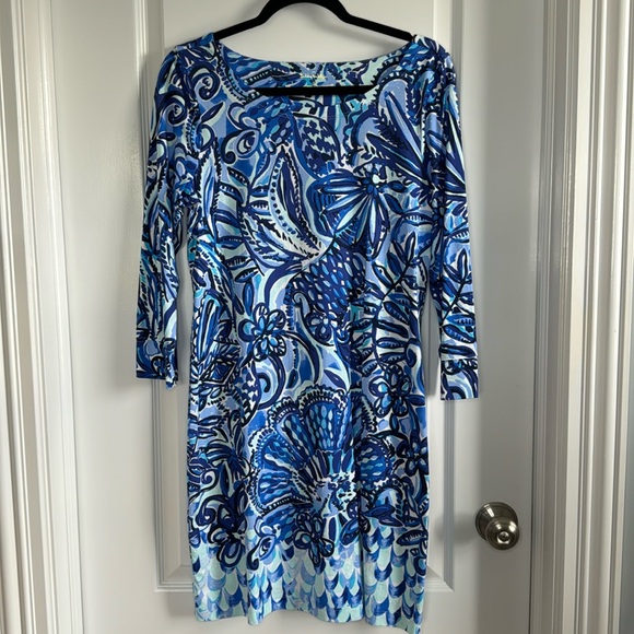 Lilly Pulitzer | Dresses | Euc Lilly Pulitzer Hollee Dress Iris Blue ...